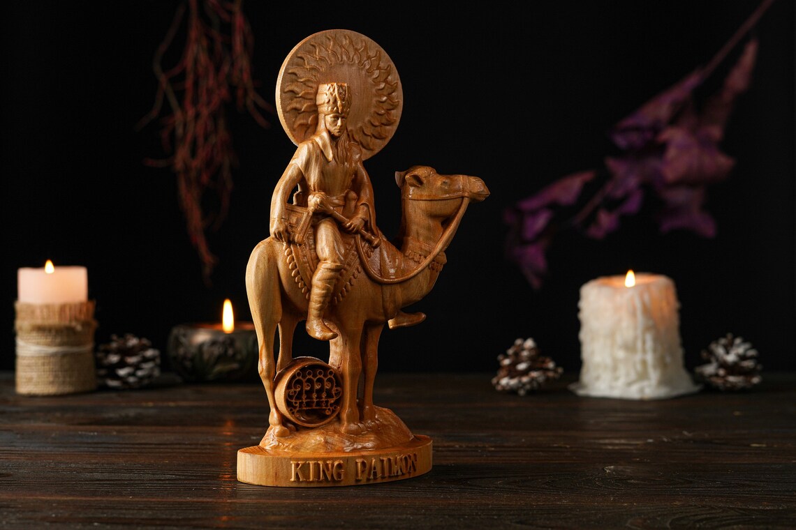 Goetia King Paimon Witchcraft Figure, Paimon Figure, Paimon Pagan ...