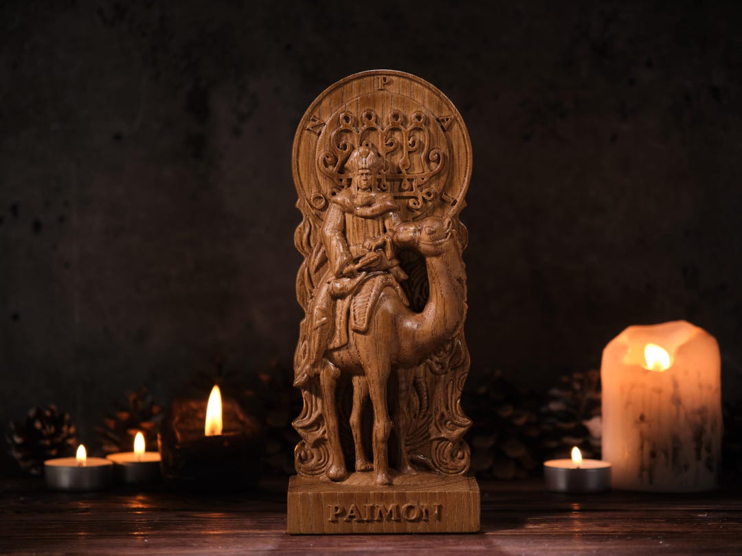 King Paimon Goetia, King Paimon Statue, Witchcraft Figure, Paimon ...