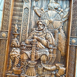Yarilo Slavic God Wall Picture, Yarilo Slavic Carvings, Yaryla Slavic ...
