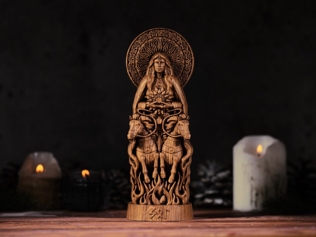 Sol Norse Goddess Statue, Sunna Norse Goddess, Norse Goddess, Norse ...
