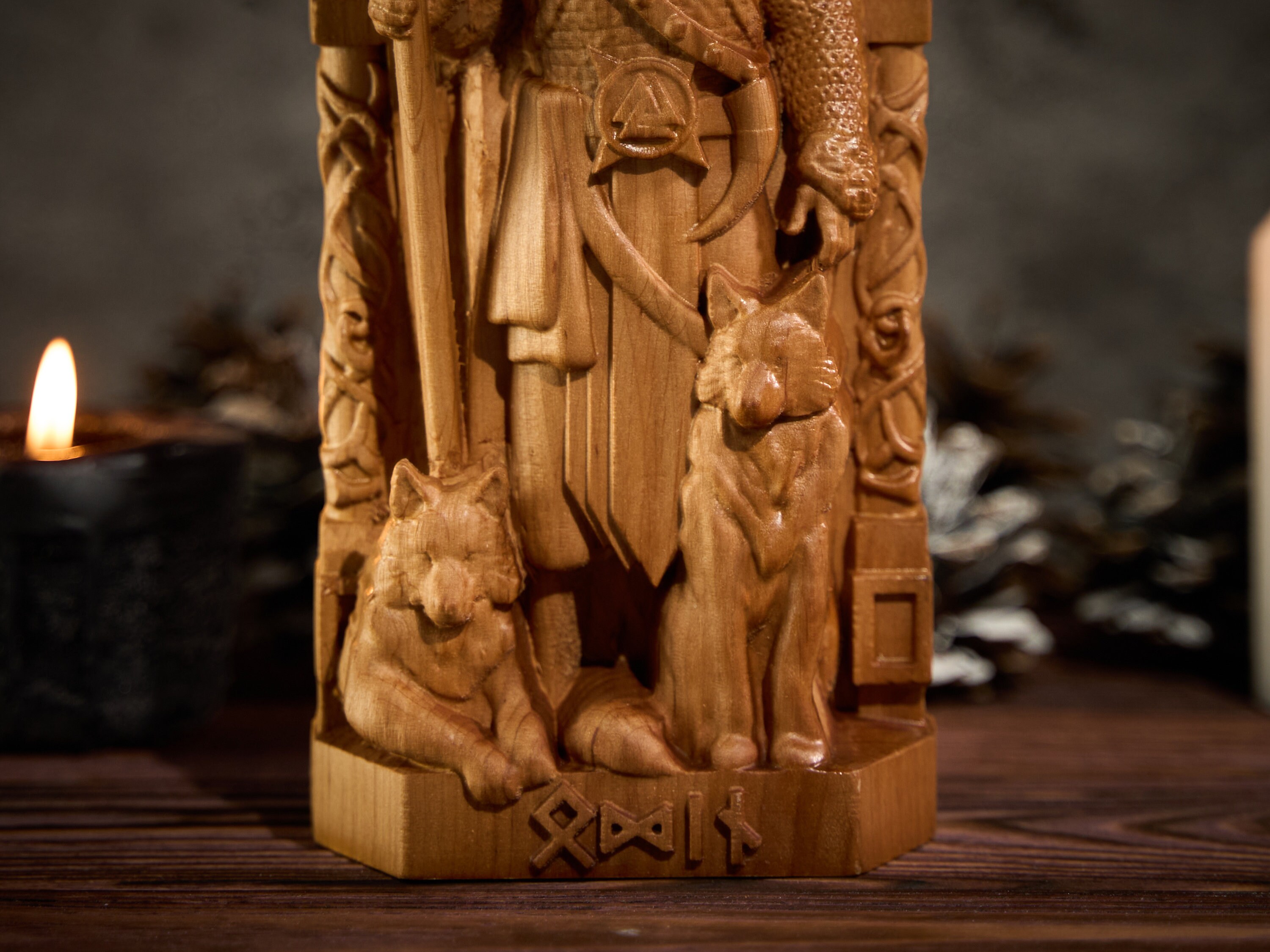 Odin Norse God Figure, Wotan Statue, Odin Statue, Allfather Statue ...