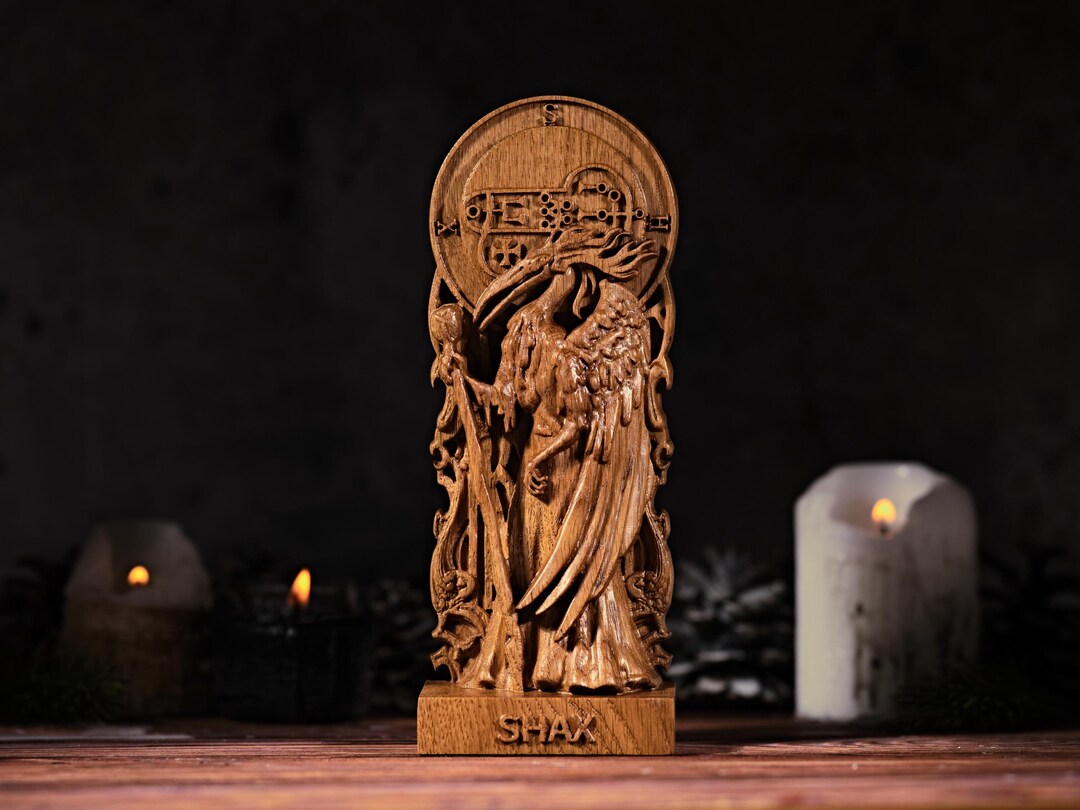 Shax Demon, Shax Statue, Shax Goetia Demon, Demonology Figure, Goetia ...