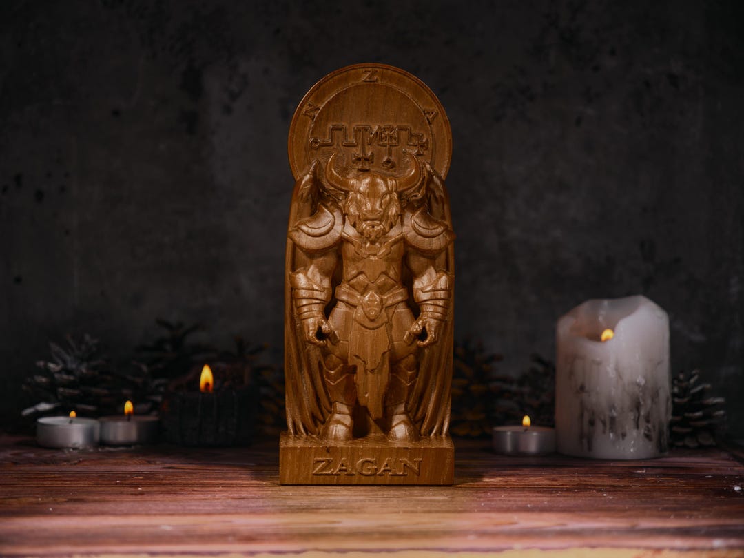 Zagan King Demon, Zagan King Statue, Zagan Goetia King, Demonology ...