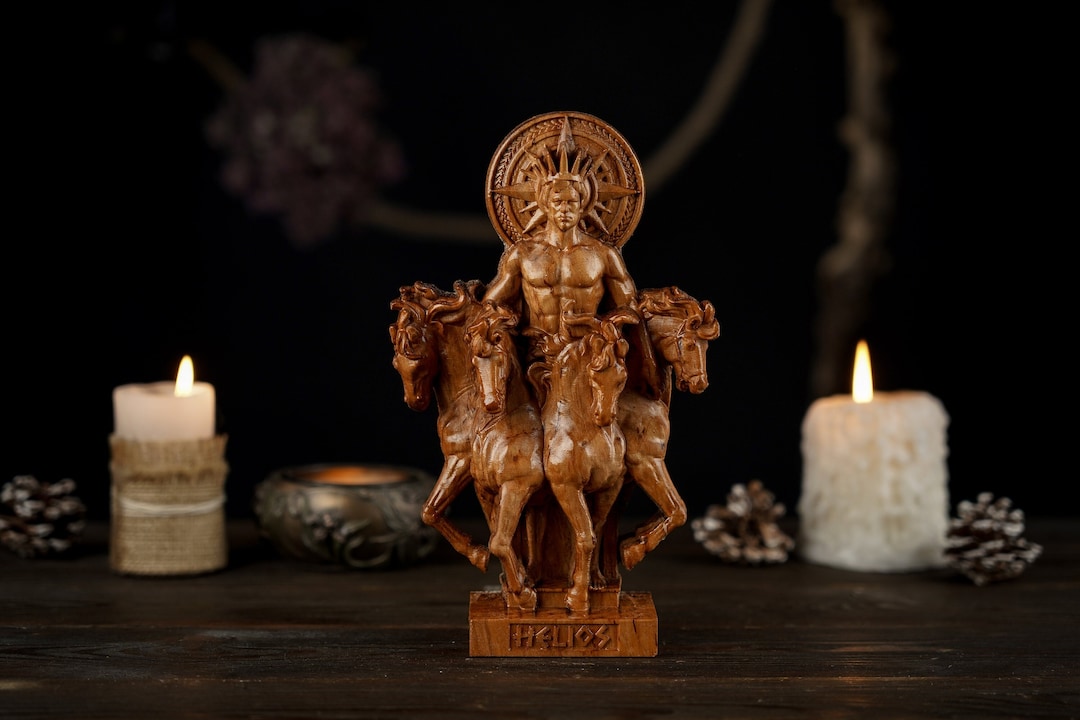 Helios Statue, Helios Greek God, Helios With 4 Horses, Helios Greek ...