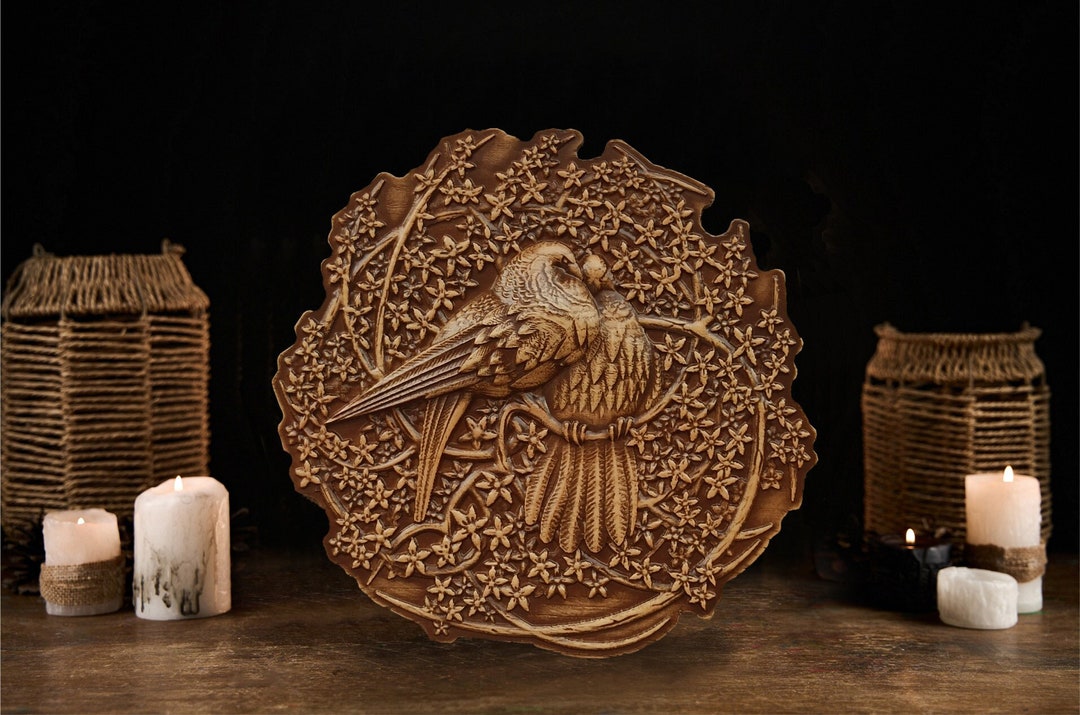 Pigeon Wood Carvings, Pigeon Wood Art, Wedding Gift, Birds Wood Art ...