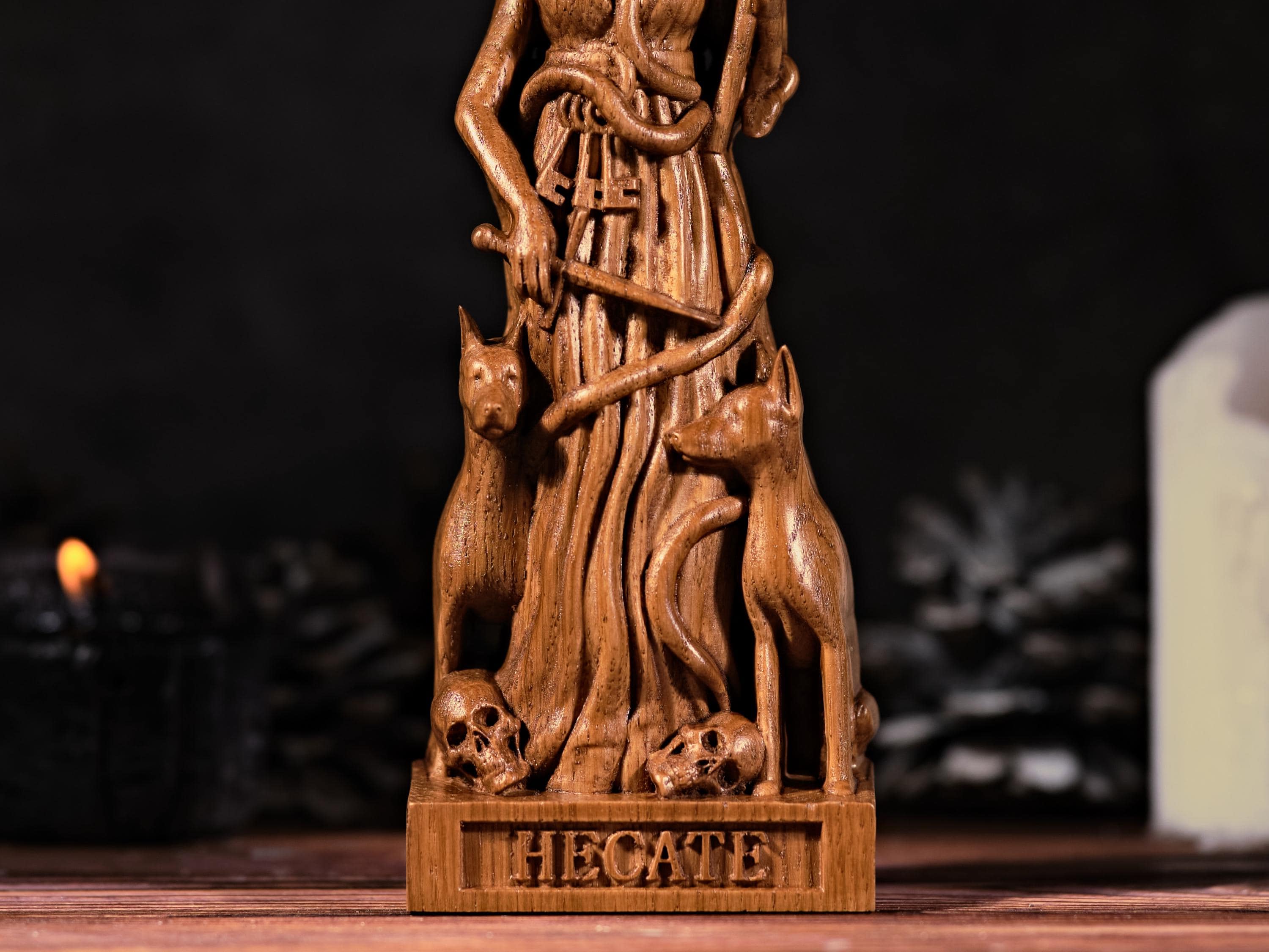 Hecate Statue, Hecate Greek Goddess, Hekate Figure, Greek Gods, Pagan ...