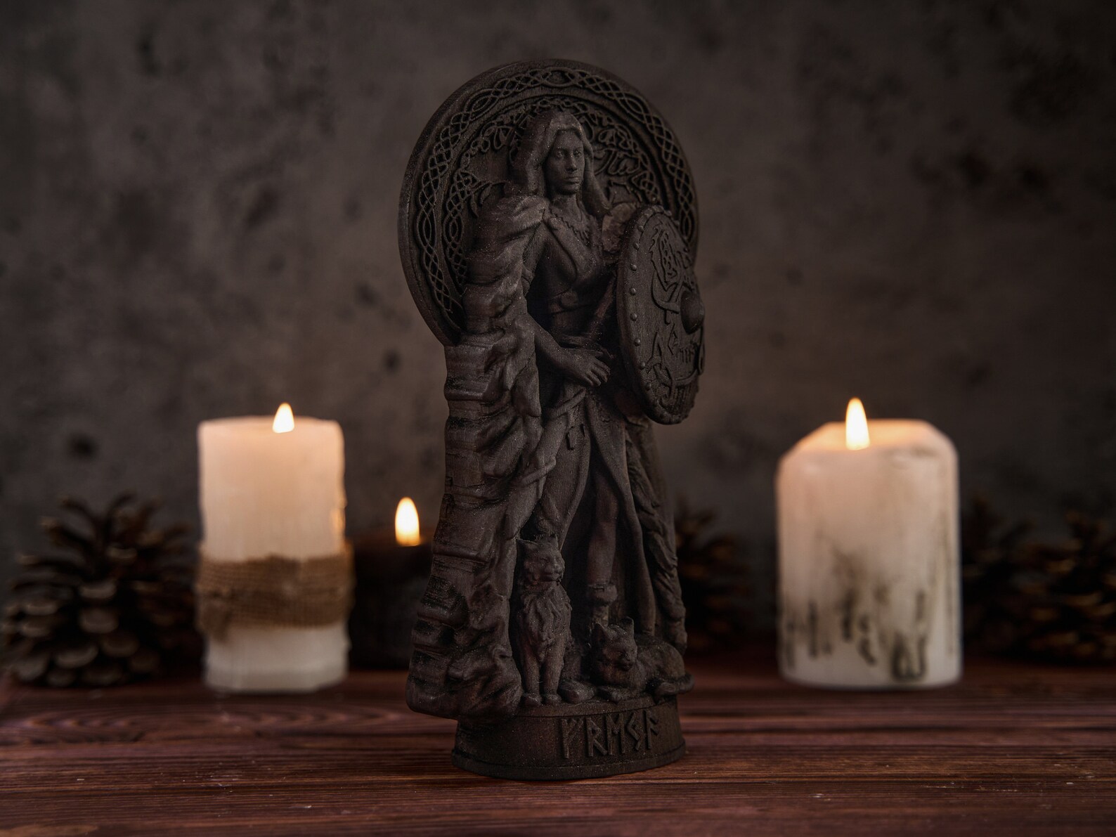 Black Freyja Statue, Freyja Goddess, Freyja Norse Goddess, Freyja ...