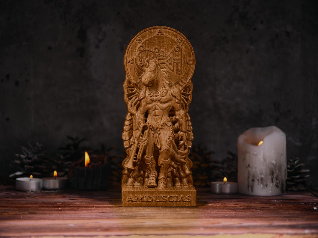 Amduscias Demon Statue, Amduscias Duke Statue, Amduscias Duke Goetia ...