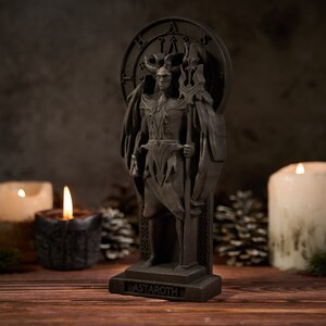Astaroth Demon, Astaroth Statue in Black, Goetia Demon, Demonology ...