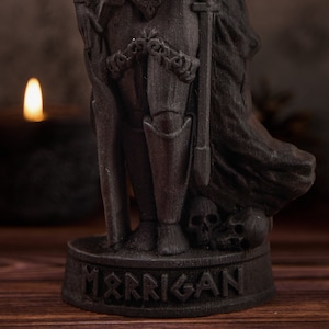 Black Morrigan Goddess, Morrigan Black Figure, Celtic Gods, Pagan ...