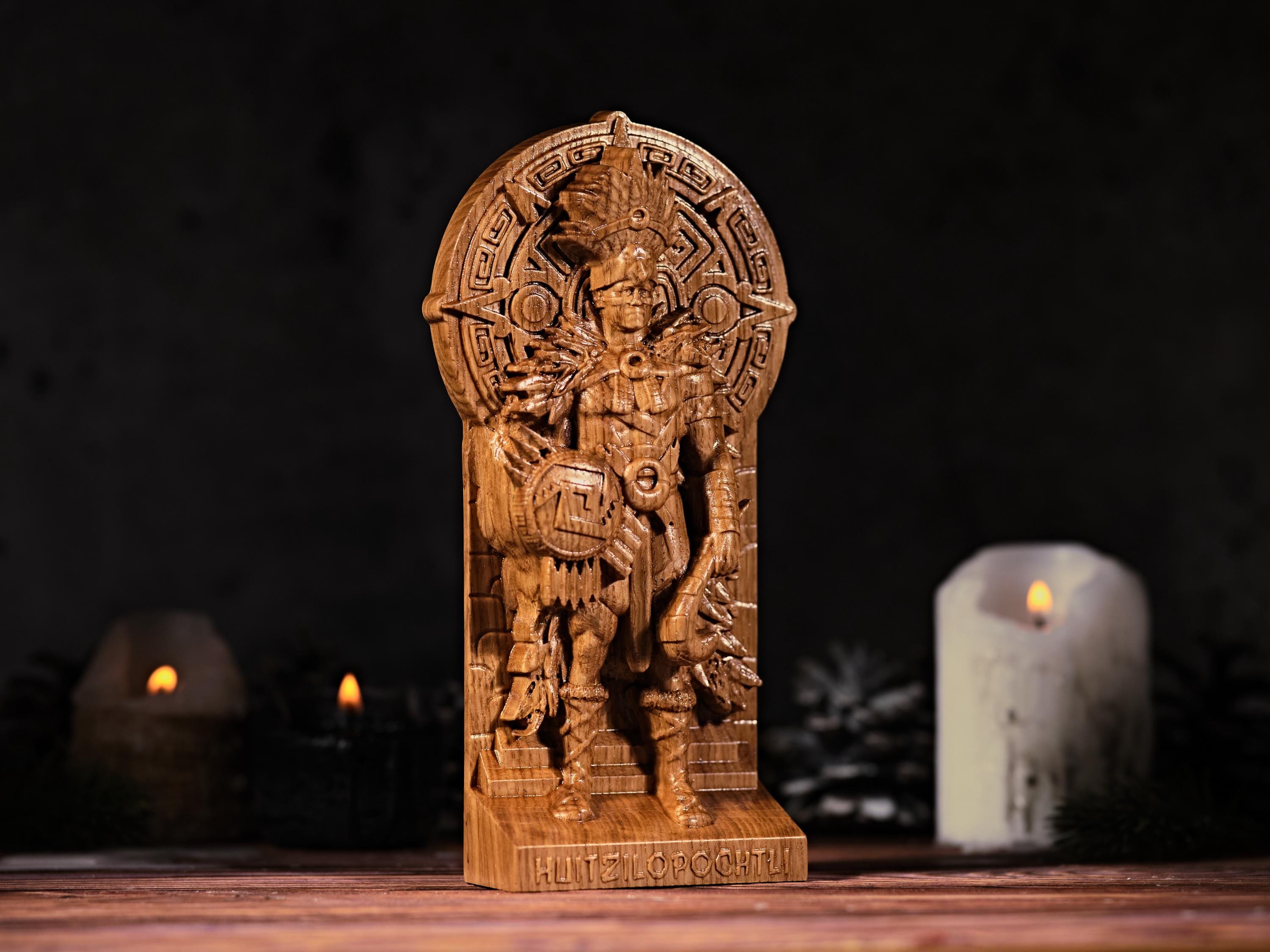 Huitzilopochtli Aztec God, Aztec God, Aztec Statue, Mexican Art, Mayan ...