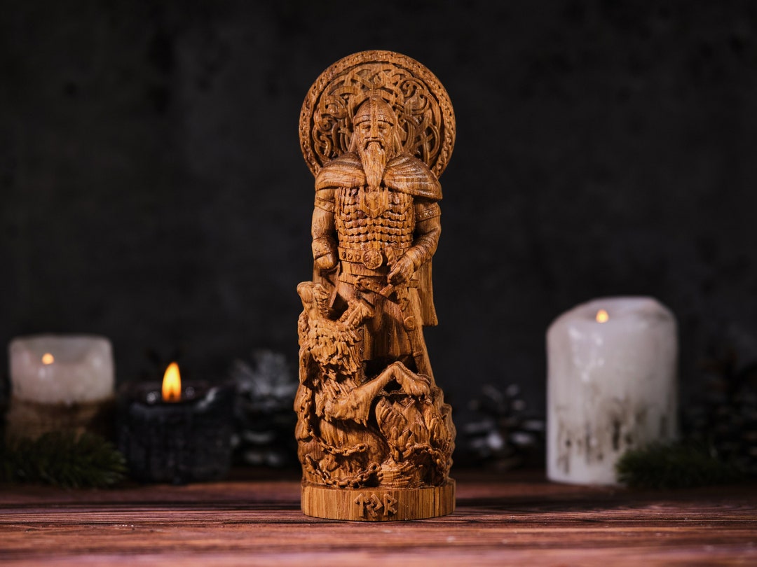 Tyr Norse God Statue, Tyr Viking God, Pagan Altar Figure, Norse Gods ...