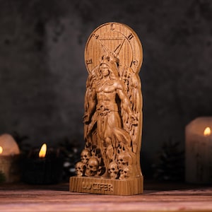 Lucifer Angel Statue, Satan Statue, Lucifer Series, Occultism, Satanism ...