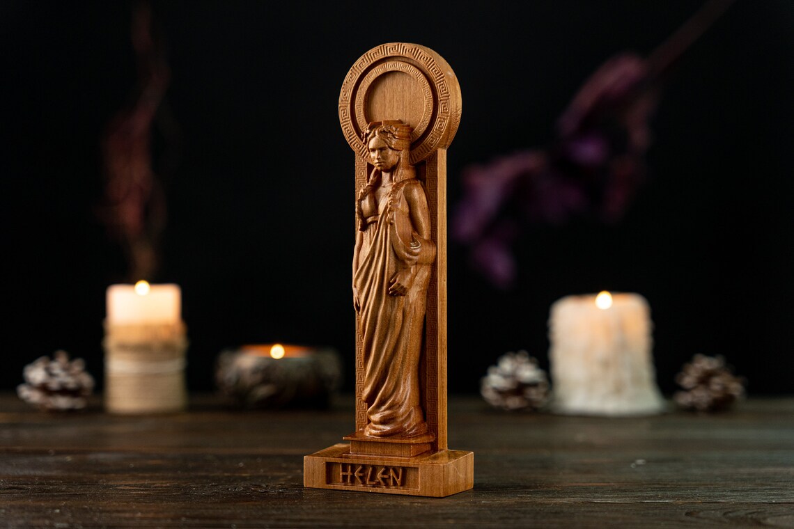 Helen of Troy Greek Statue Helen Greek Goddess Pagan Statue - Etsy