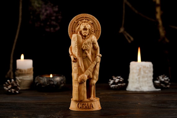 Ogma Statue Ogma Celtic God Celtic Gods Ogma Wood Figure - Etsy Canada