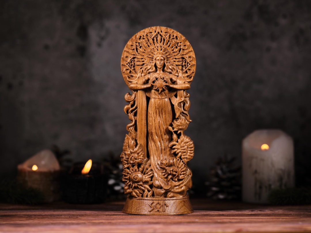 Sól Norse Goddess, Sunna Viking Statue, Norse Goddess, Witch, Paganism ...
