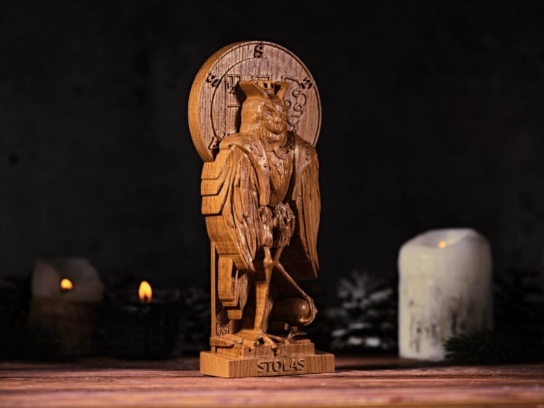 Stolas Goetia Demon, Stolas Statue, Demonology Figure, Goetia Demon ...