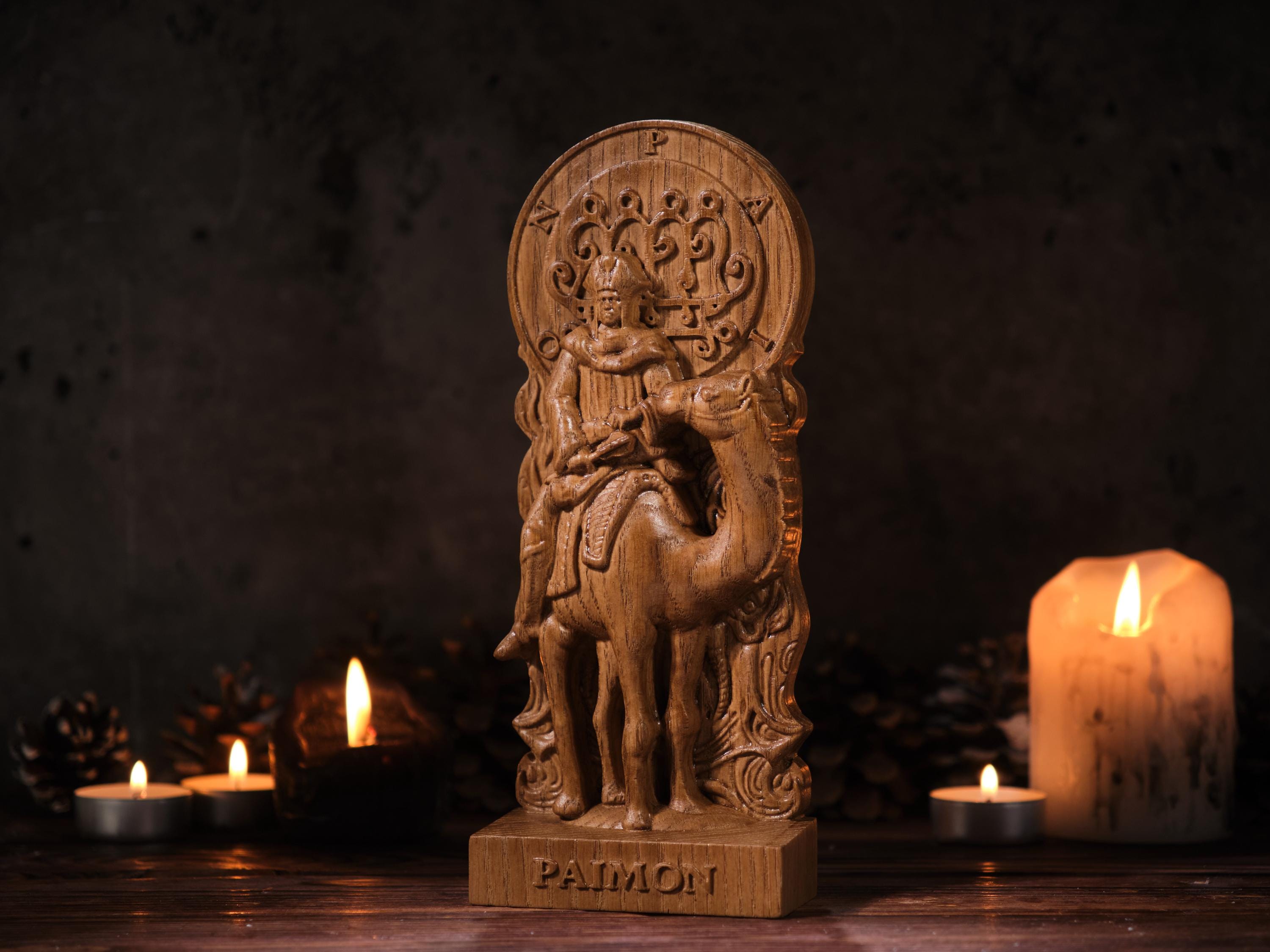 King Paimon Goetia, King Paimon Statue, Witchcraft Figure, Paimon ...