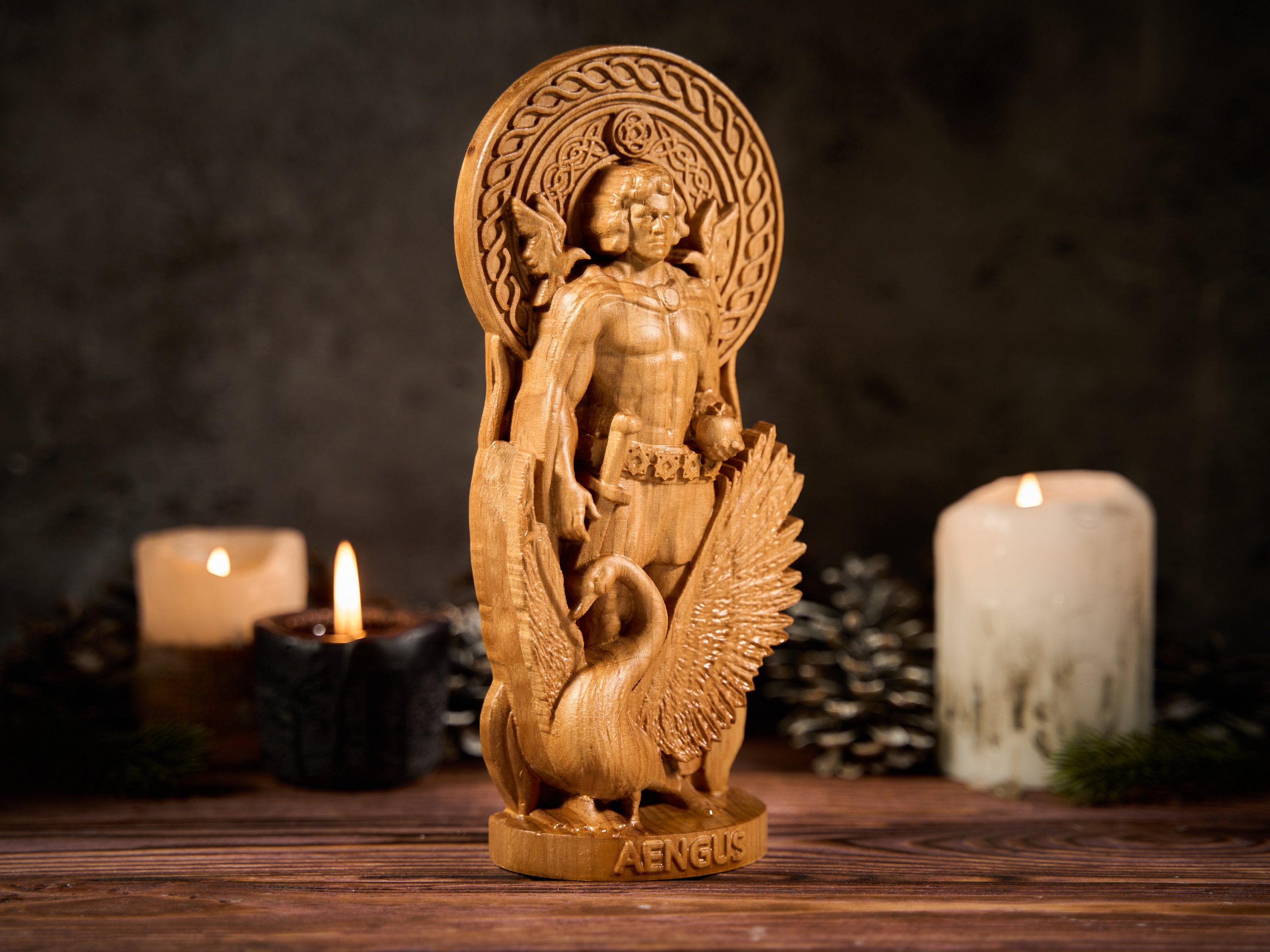 Aengus Irish God, Aengus Celtic God, Celtic Gods, Aengus Statue, Pagan ...
