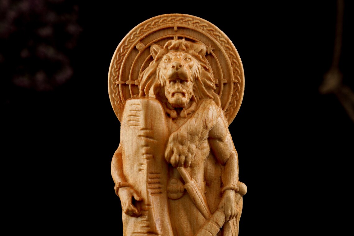 Ogma Cetic God Statue, Ogma Celtic God, Celtic Gods, Ogma Wood Figure ...