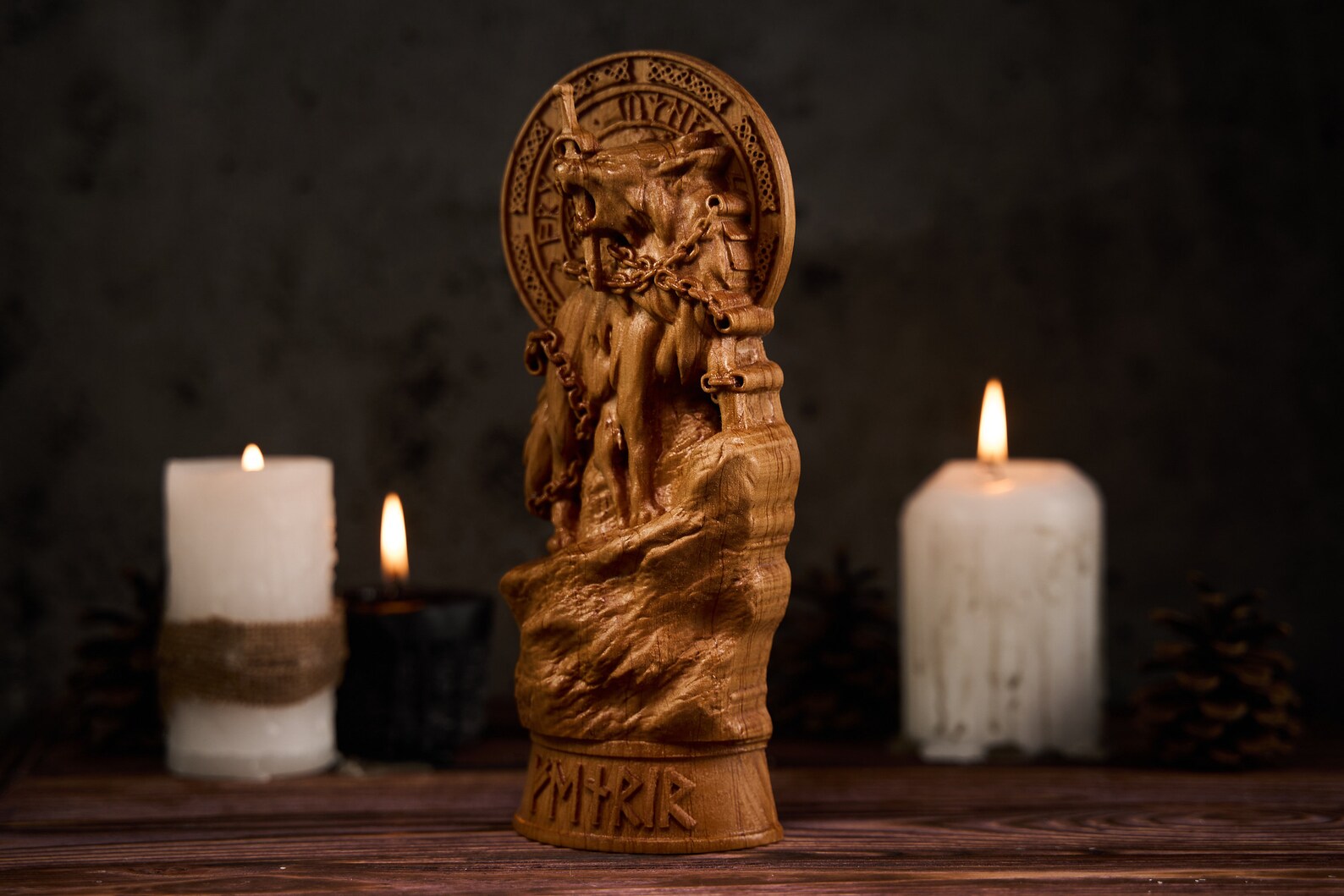Fenrir Statue, Fenrir Norse Wolf Statue, Fenrir Wolf Statue, Fenrir God ...
