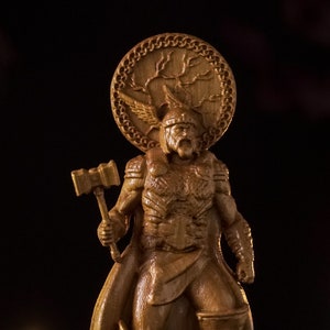 Thor Statue, Thor Norse God Statue, Norse Gods, Pagan Altar, Norse ...