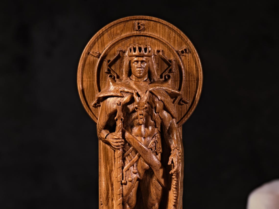 Belial Demon, Belial King Statue, Goetia King, Demonology Figure ...