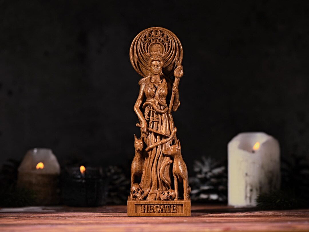 Hecate Statue, Hecate Greek Goddess, Hekate Figure, Greek Gods, Pagan ...