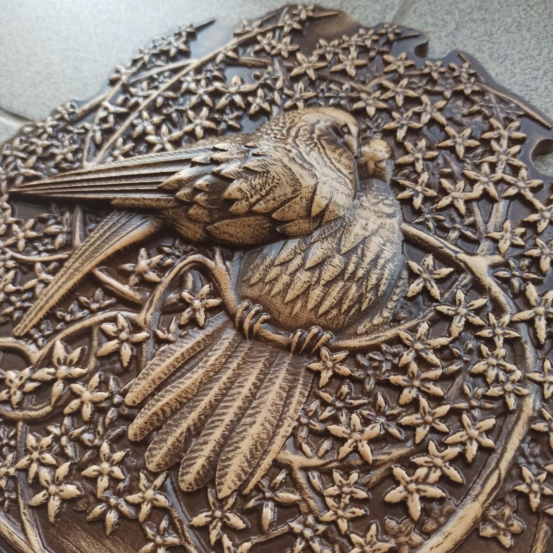 Pigeon Wood Carvings, Pigeon Wood Art, Wedding Gift, Birds Wood Art ...