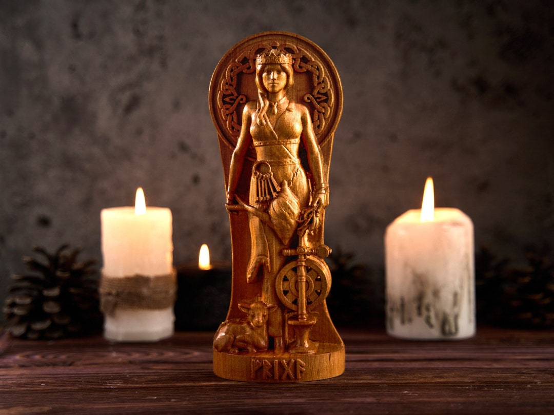 Frigga Goddess Statue, Frigg Norse Goddess, Frigg Norse Gods, Paganism ...