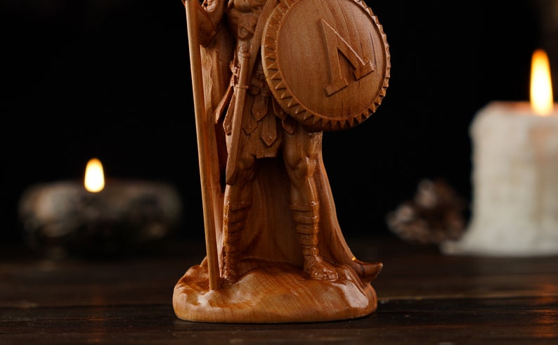 Spartan Statue Leonidas Spartan Statue Ancient Greek Warrior - Etsy