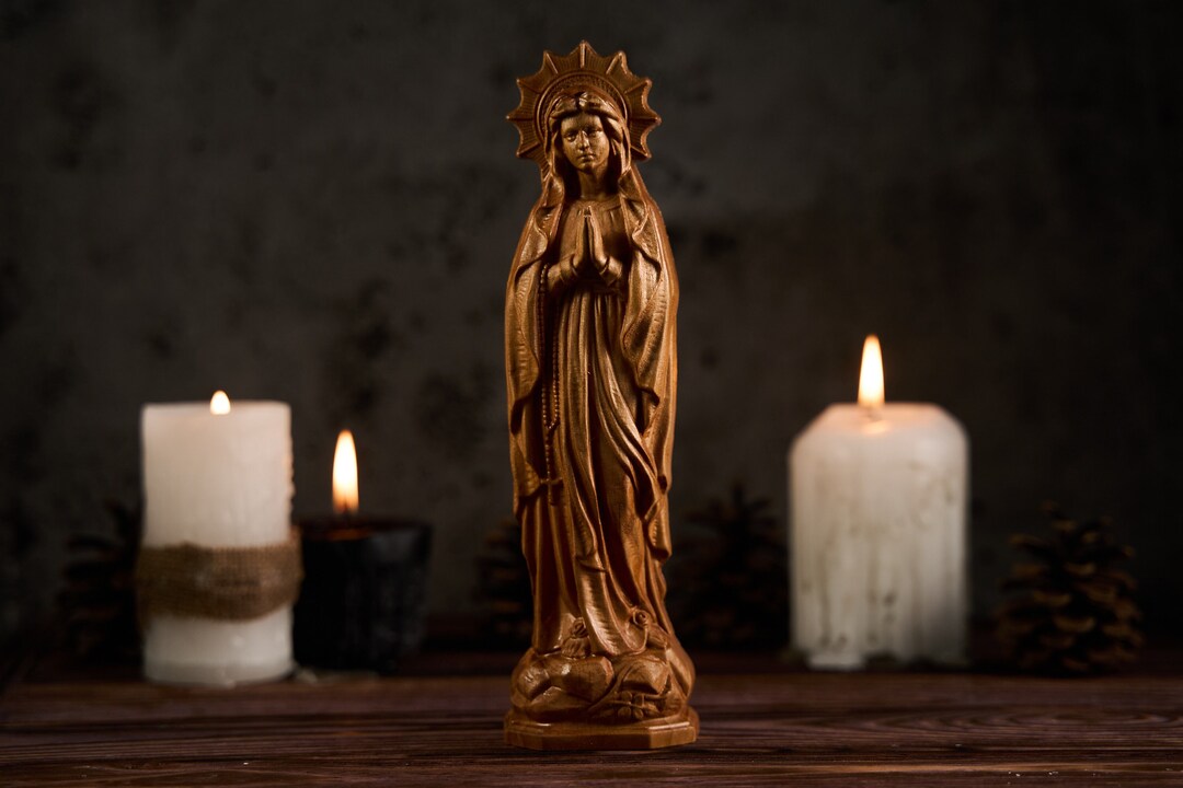 Virgin Mary Statue, Virgin Mary Icon, Mother Mary Figure, Madonna ...
