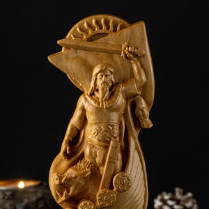 Freyr Norse God Figure, Freyr Pagan Statue, Freyr Statue, Freyr God ...