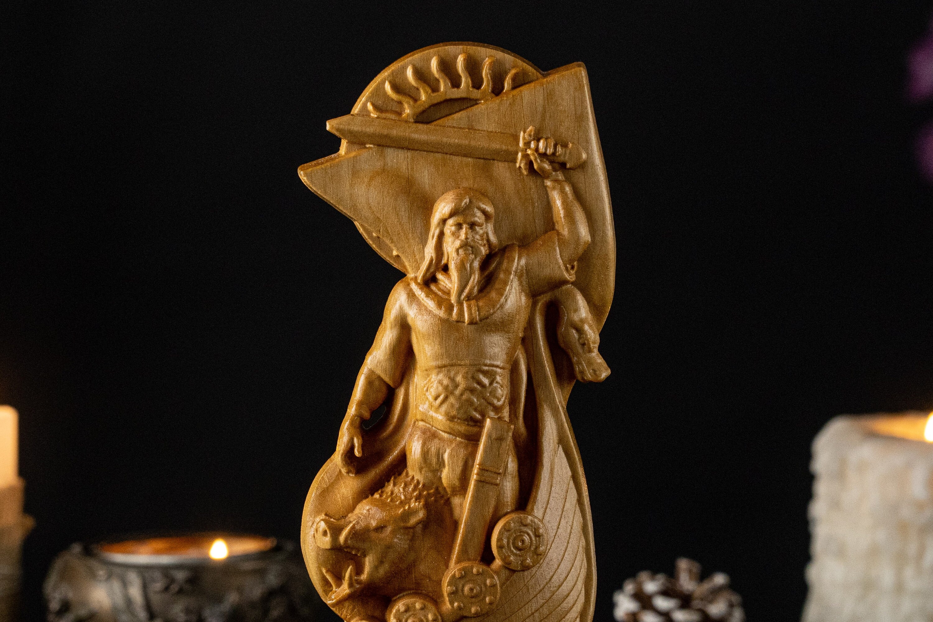 Freyr Norse God Figure Freyr Pagan Statue Freyr Statue - Etsy