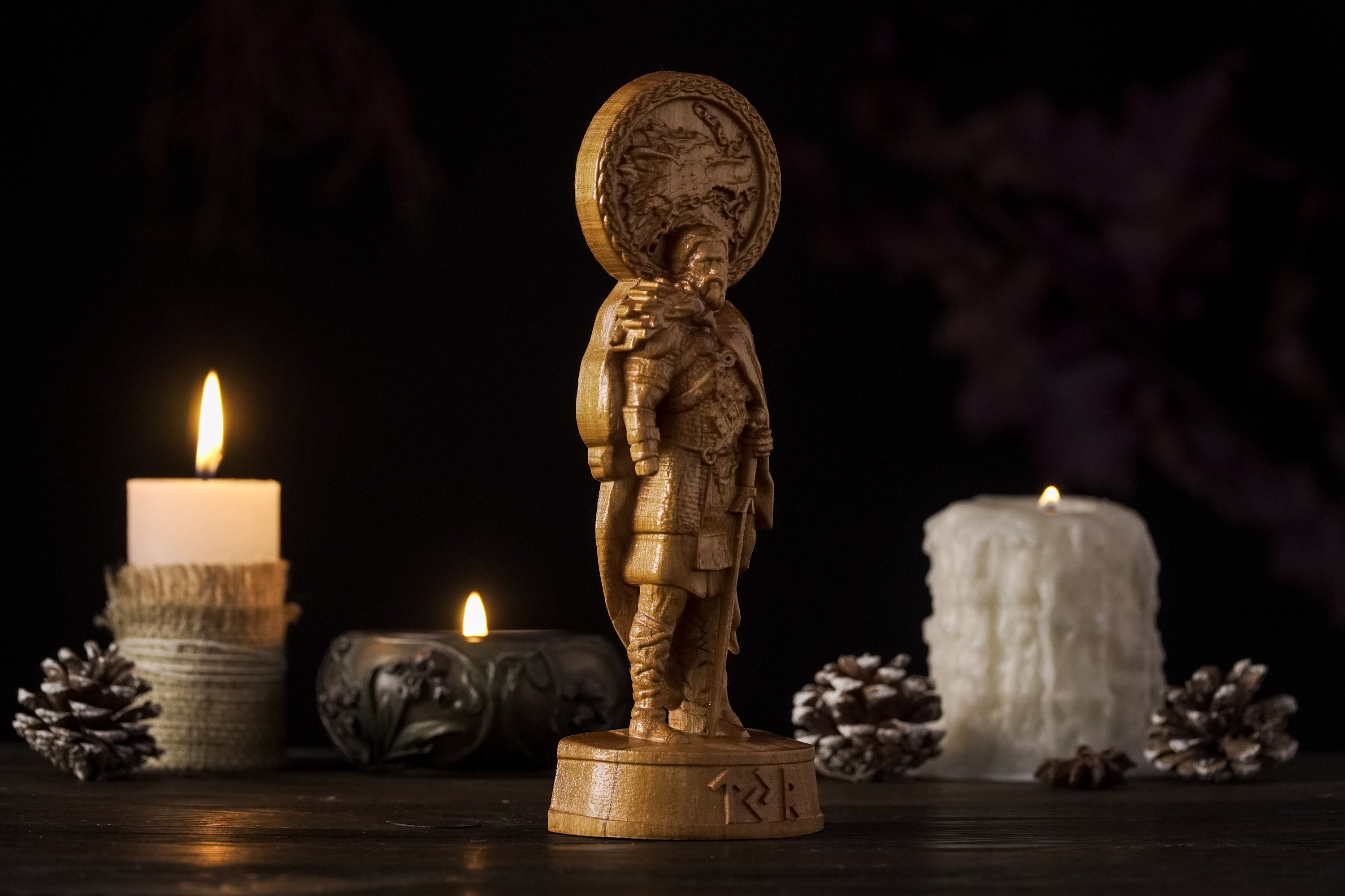 Tyr Norse God Statue, Tyr Statue, Pagan Altar Figure, Norse Gods, Pagan ...