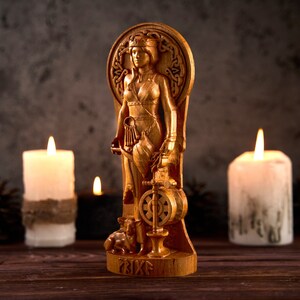 Frigga Goddess Statue, Frigg Norse Goddess, Frigg Norse Gods, Paganism ...