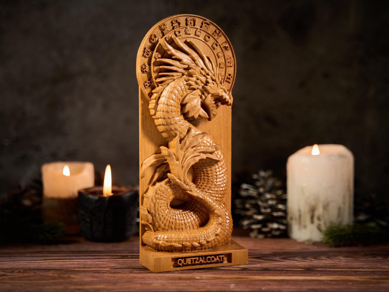 Quetzalcoatl Aztec God Statue, Quetzalcoatl Aztec Wind God, Aztec ...