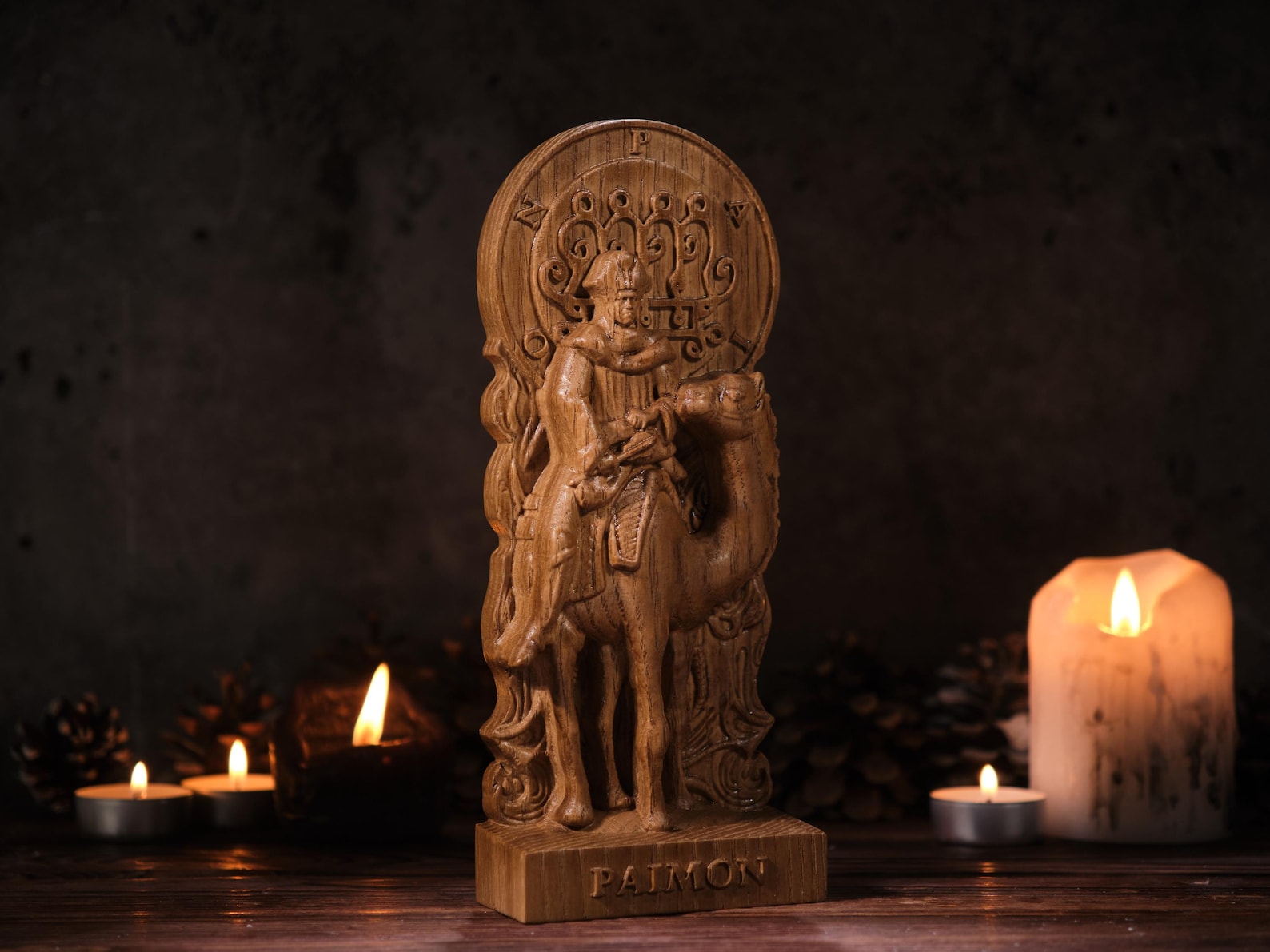 King Paimon Goetia, King Paimon Statue, Witchcraft Figure, Paimon ...