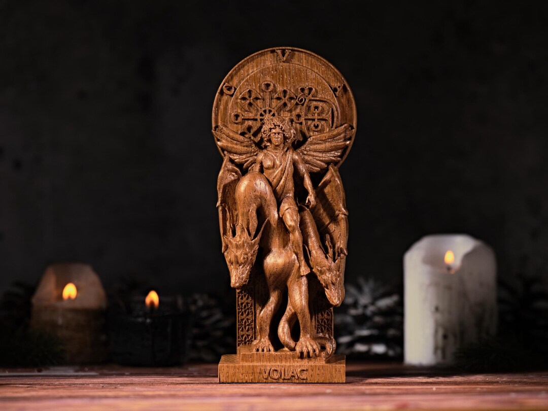 Volac Goetia Demon, Volac Statue, Demonology Figure, Goetia Demon ...
