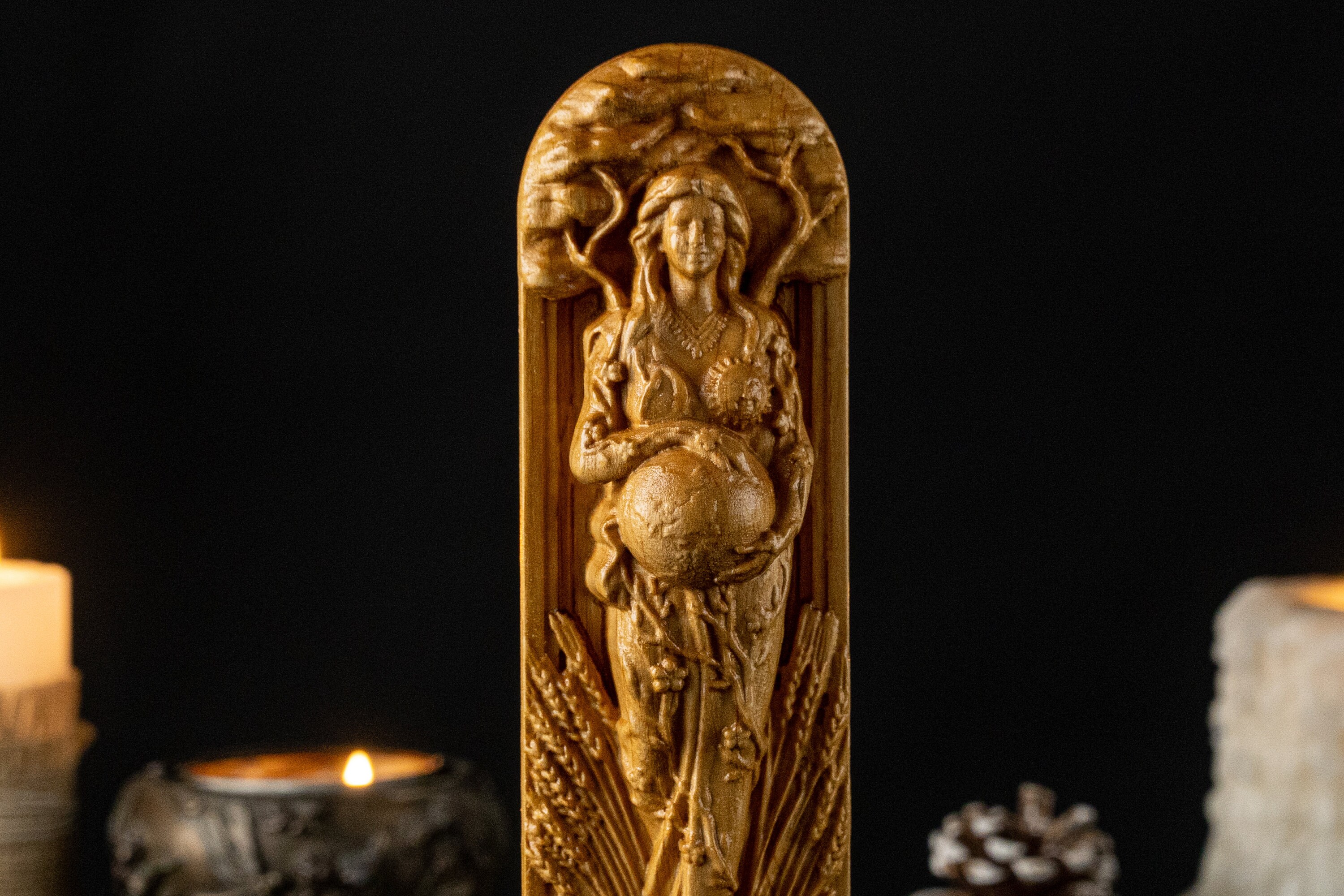 Gaia Mother Earth Statue Gaia Greek Goddess Statue Gaia - Etsy