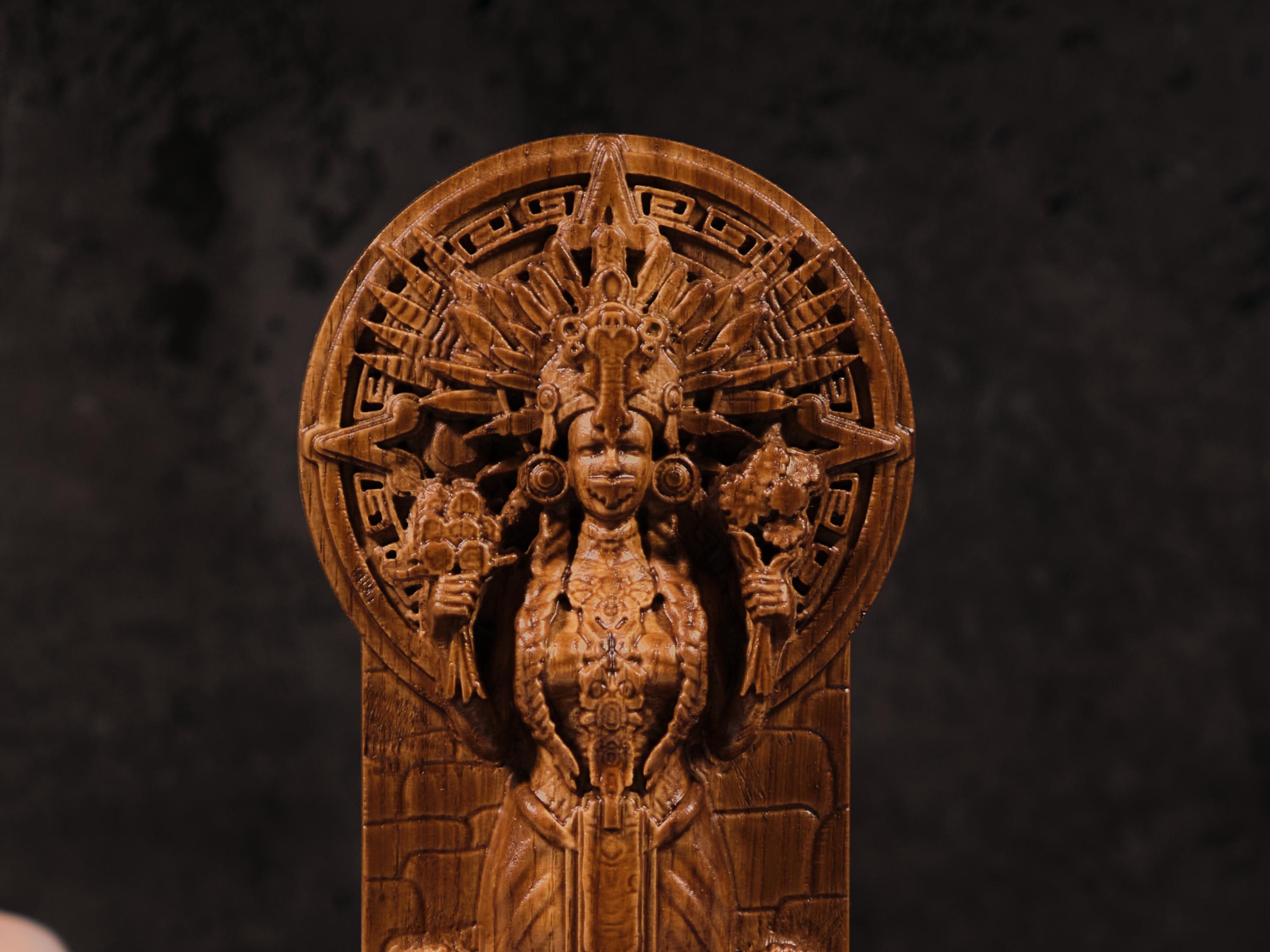 Xochiquetzal Aztec Goddess, Aztec Goddess, Aztec Statue, Mexican Art ...