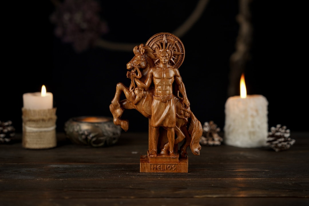 Helios Statue, Helios Greek God, Helios With Horse, Helios Greek ...