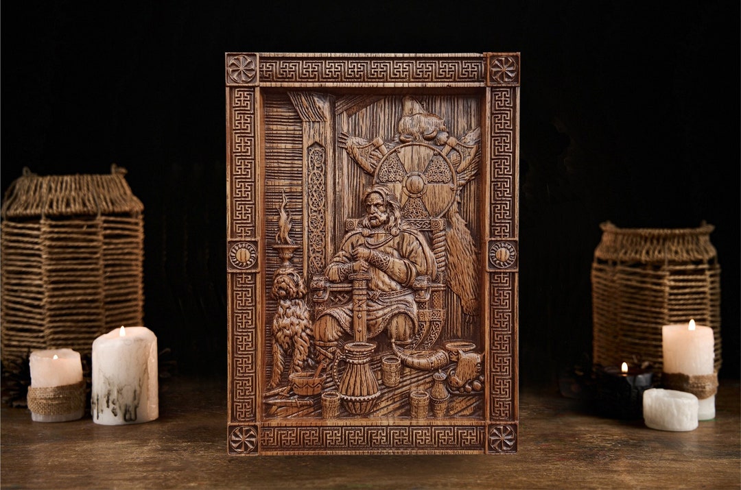 Yarilo Slavic God Wall Picture, Yarilo Slavic Carvings, Yaryla Slavic ...