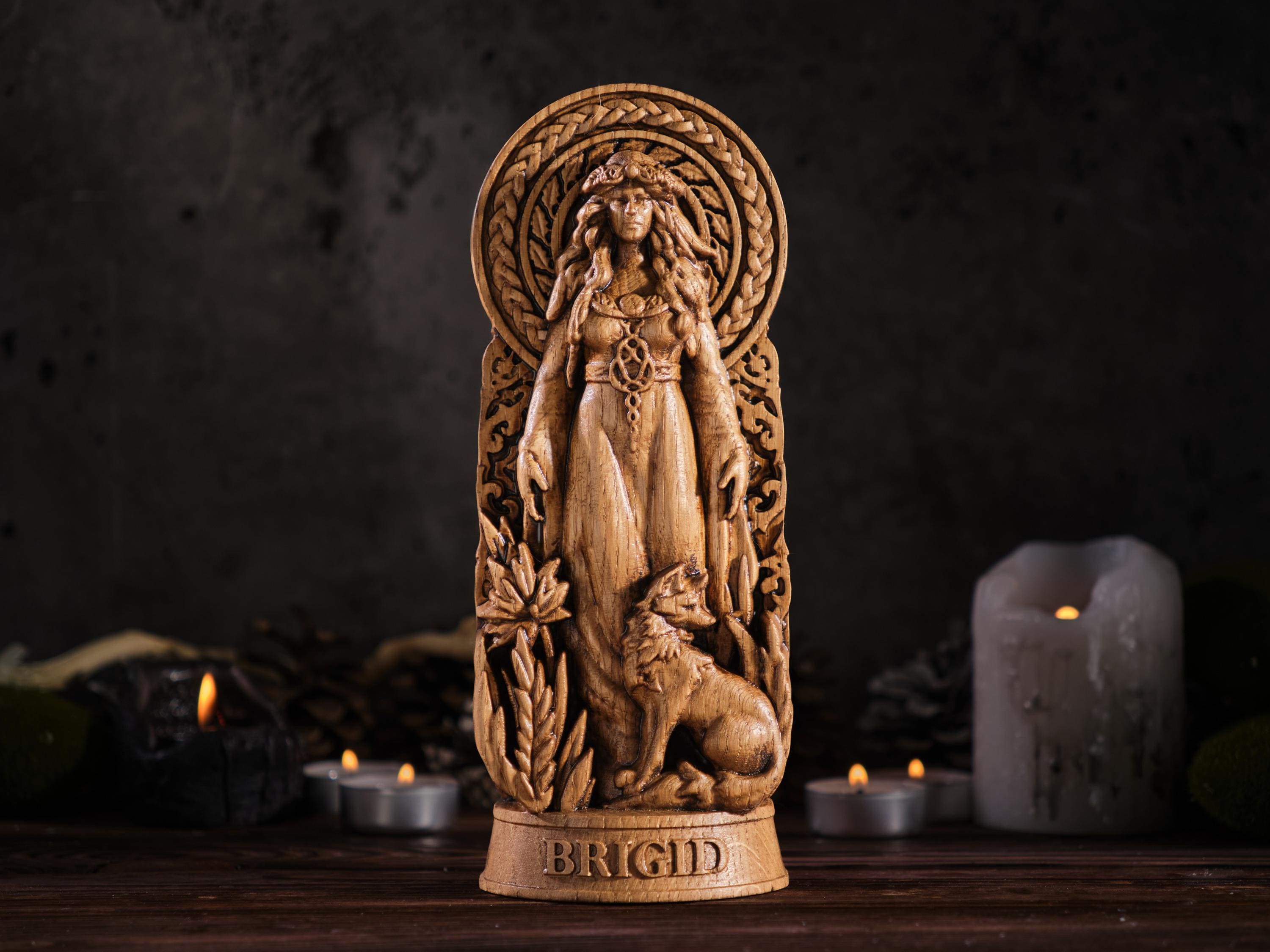Brigid Celtic Statue, Brigid Celtic Goddess, Brigid Statue, Celtic Gods ...