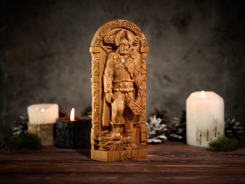 Thor Norse Statue, Thor Altar Statue, Norse Mythology, Pagan Altar ...