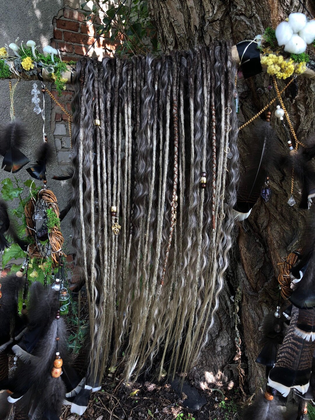 Boho Synthetic Dreadlocks, Curly Ombre (lightweight, Festival Style) - Etsy