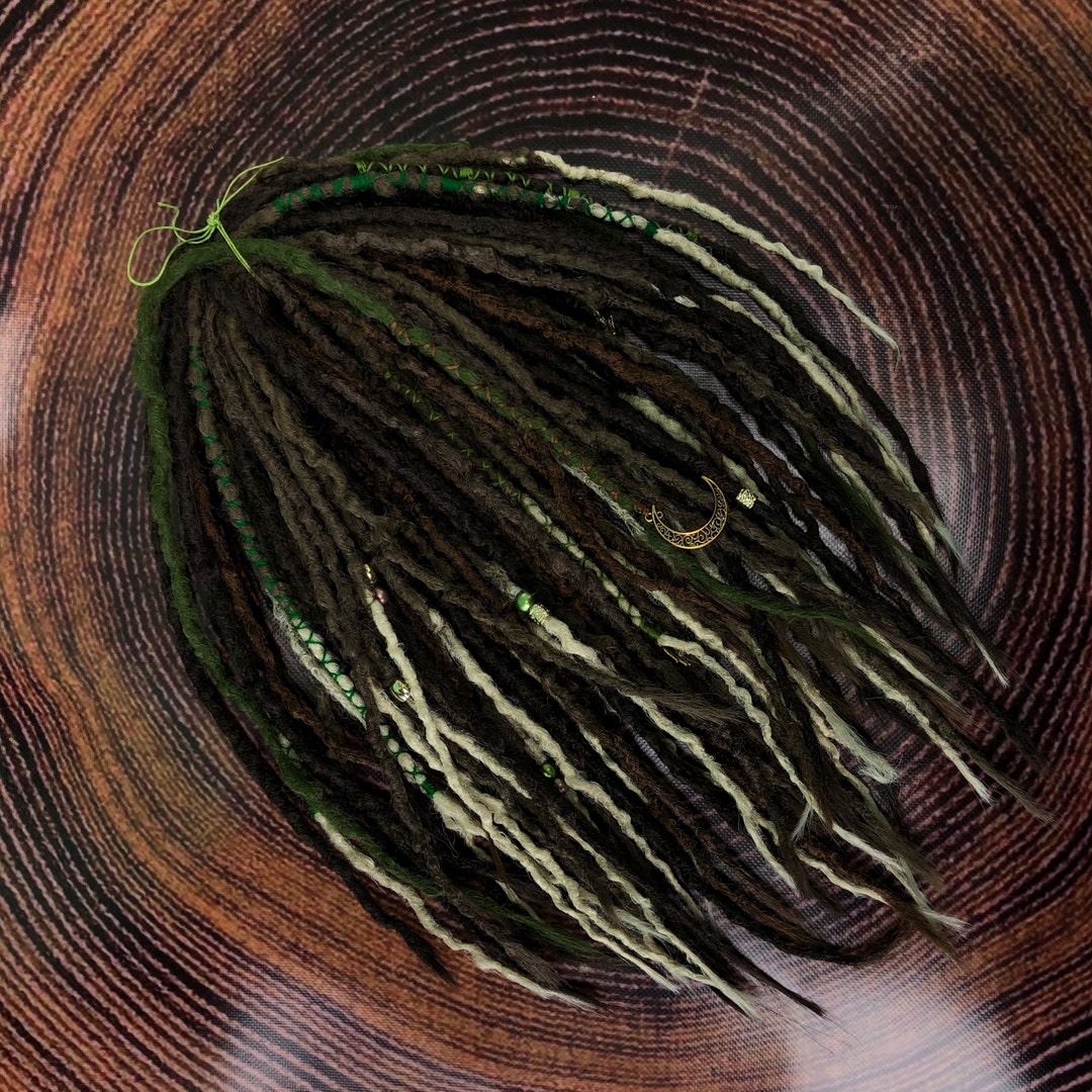 Forest Texture Dreadlock Set/ Boho Forest Style/ Brown and - Etsy