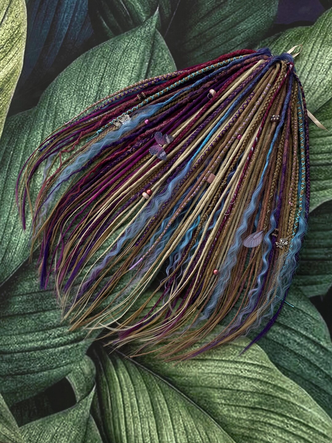 Fairy Magic Dread Lock Dreads Braids and Curly Crochet Blue Blonde ...