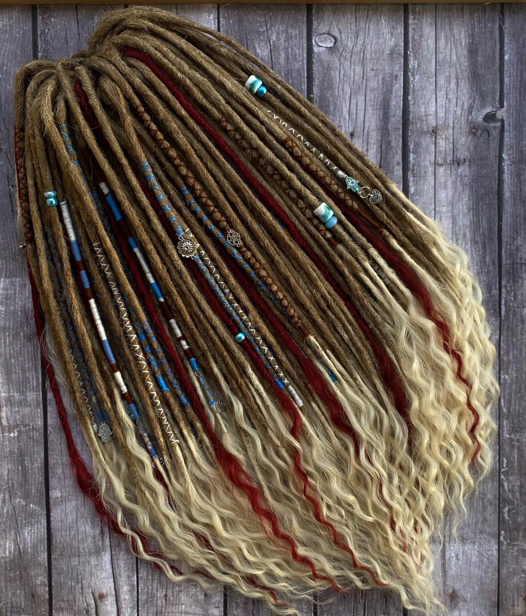 Crochet Dreadlocks, Natural Ombré Shades, Dreadlocks With Wavy Ends ...