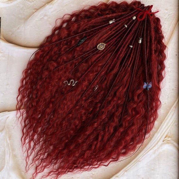Red Dreadlocks - Etsy